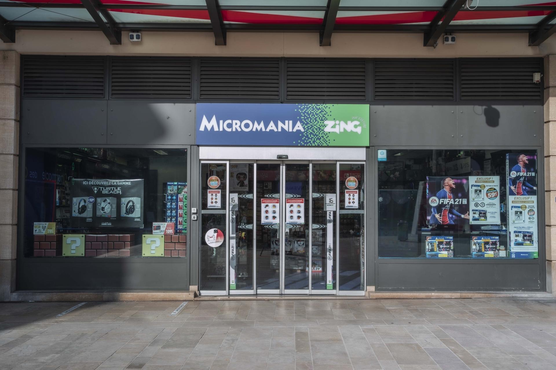 Boutique Micromania à Aix-en-Provence dans le centre commercial Les Allées